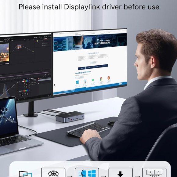 mokin | Computers, Laptops & Parts | Displaylink Laptop Docking Station ...
